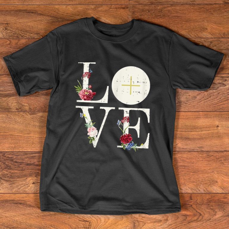 Love Eucharist First Holy Communion Catholic T Shirt For Unisex With ...